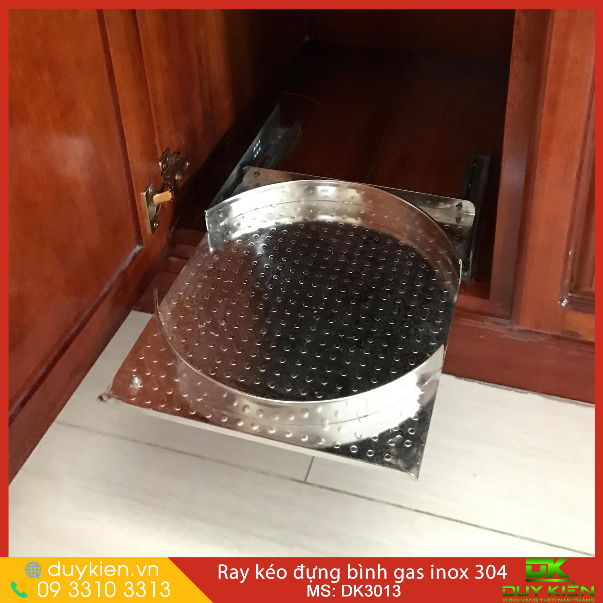 Ray kéo để bình gas inox 304 Duy Kiên DK3013